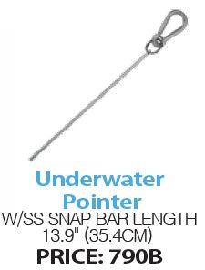 UNDERWATER POINTER W/SS LENGTH: 13.9" (35.4CM) – DIVE SPACE